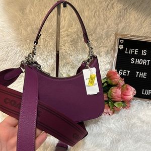 Coach | Bags | Coach Hobo Crossbody Deep Plum | Poshmark
